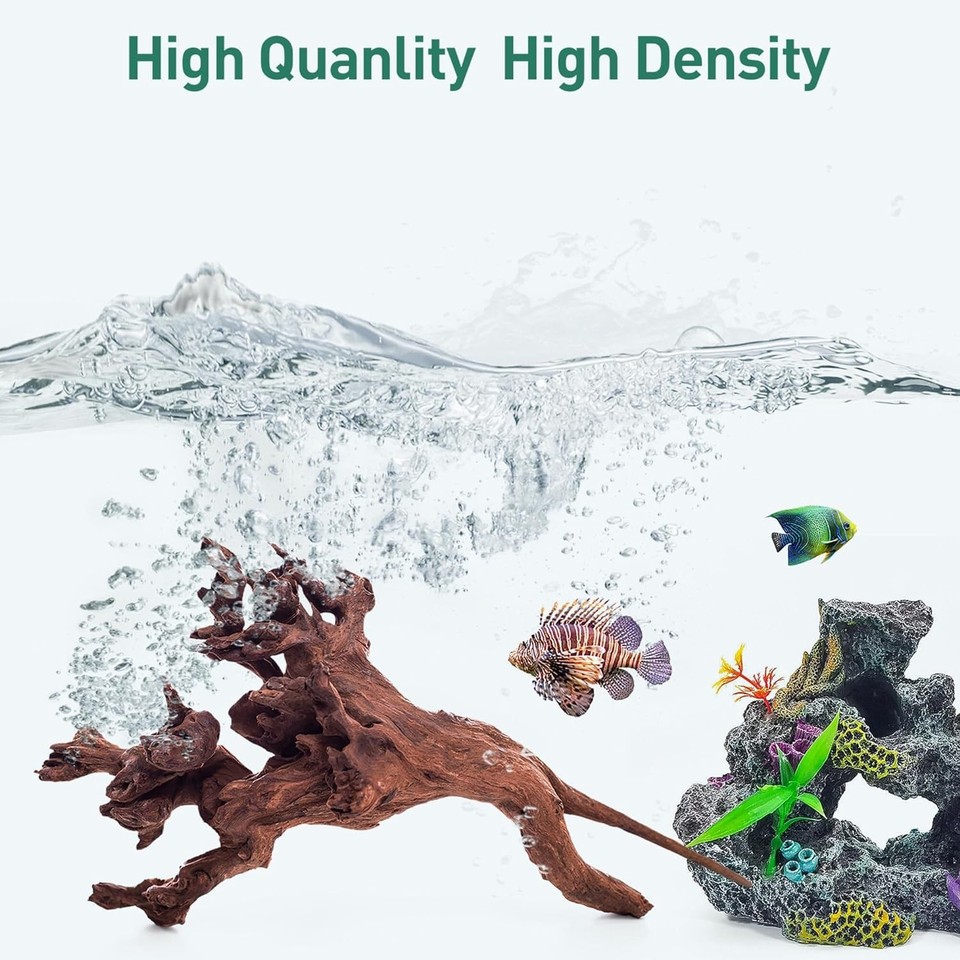 Natural Driftwood Aquarium Decor, 7-11 Inch Large Pieces for Fish Tank ...