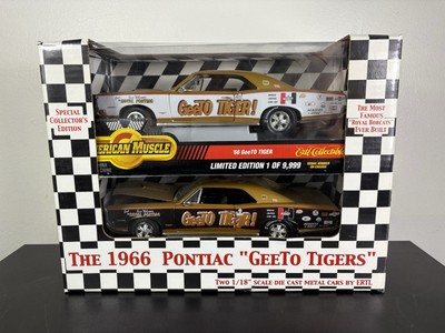 ERTL 1/18 1966 PONTIAC GTO GeeTO TIGER 2 PACK Jim Wangers Signed - NEW ...