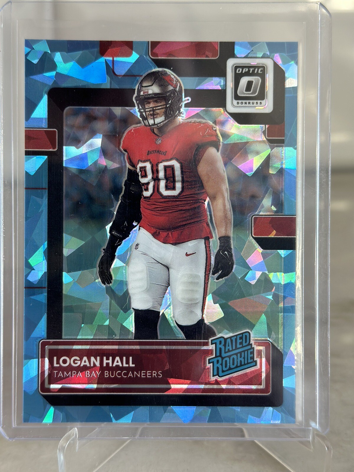 2022 Optic LOGAN HALL Rated Rookie Blue Ice Prizm SSP 15/15 ...