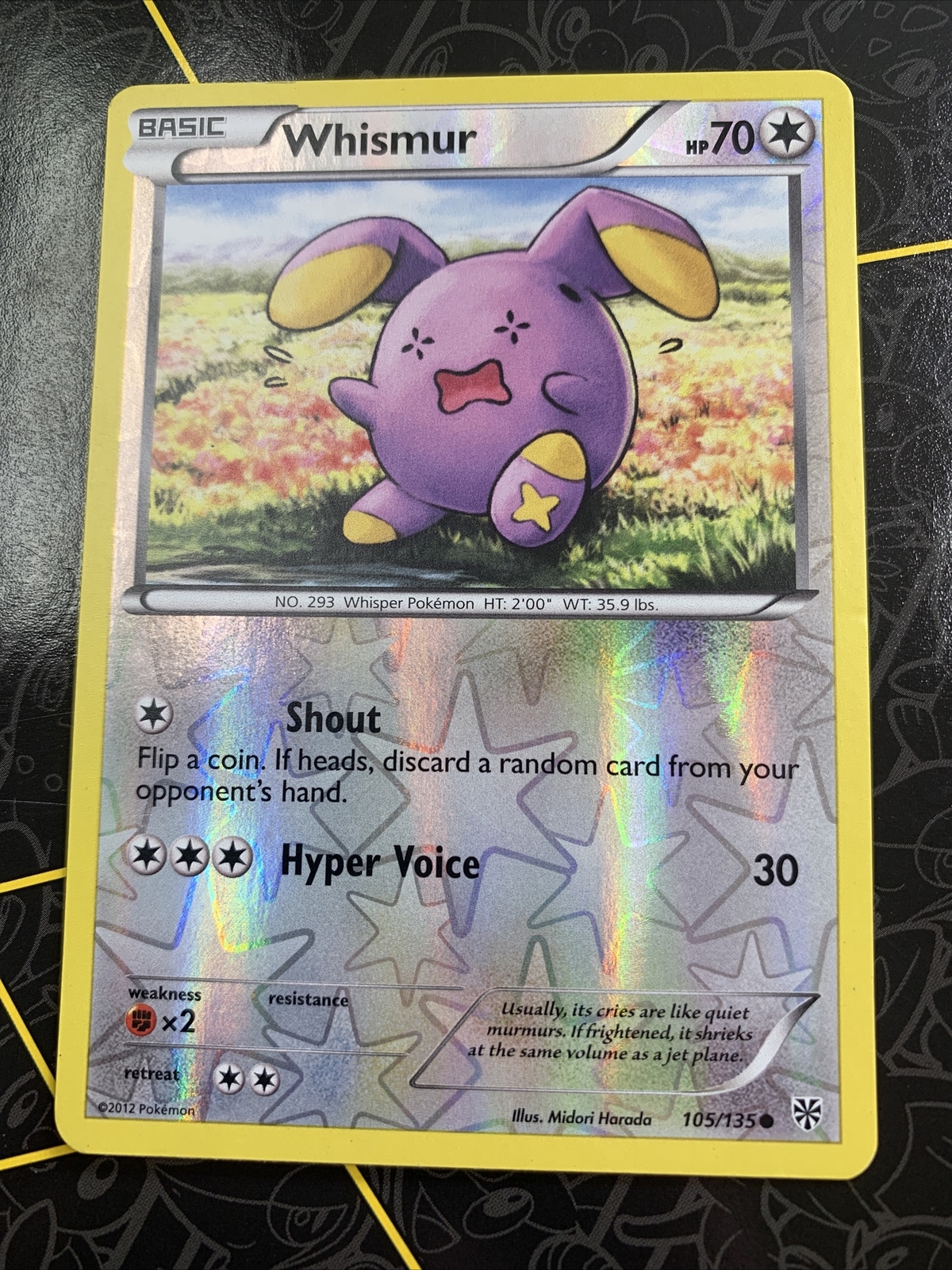 Pokemon Trading Card: Whismur Reverse Holo 105/135 | eBay