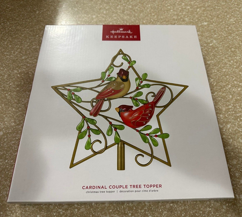 2022 Hallmark Cardinal Couple Metal Tree Topper - Beauty of Birds | eBay