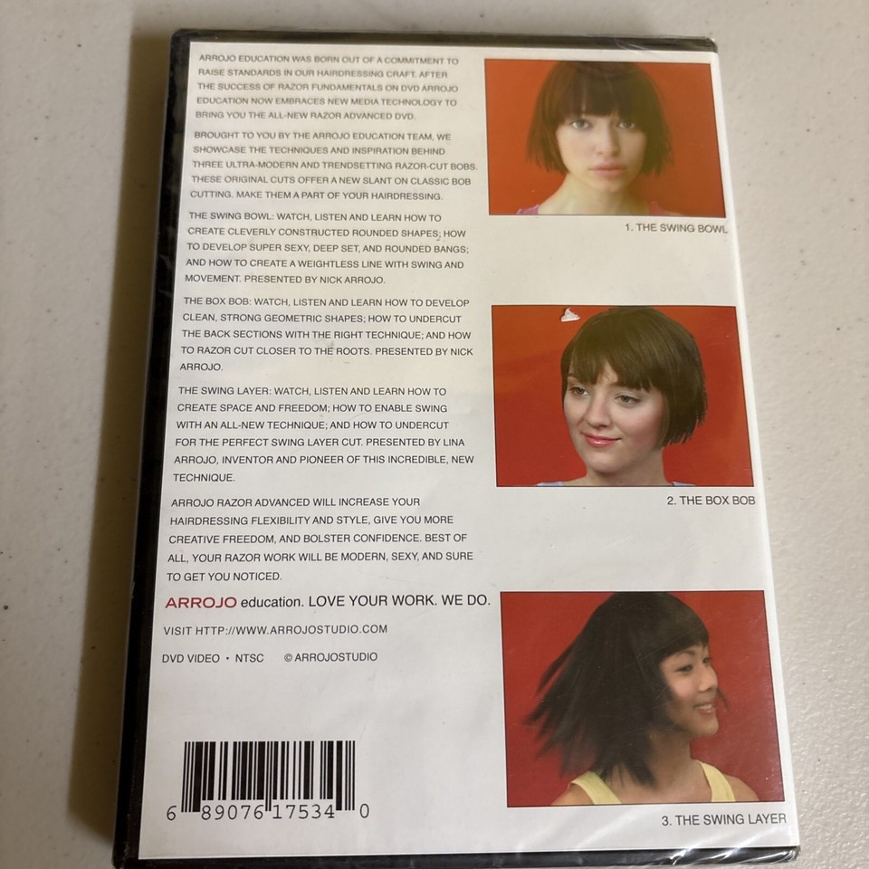 NEW SEALED DVD ARROJO RAZOR Advanced on DVD - Modern Bobs Layering ...