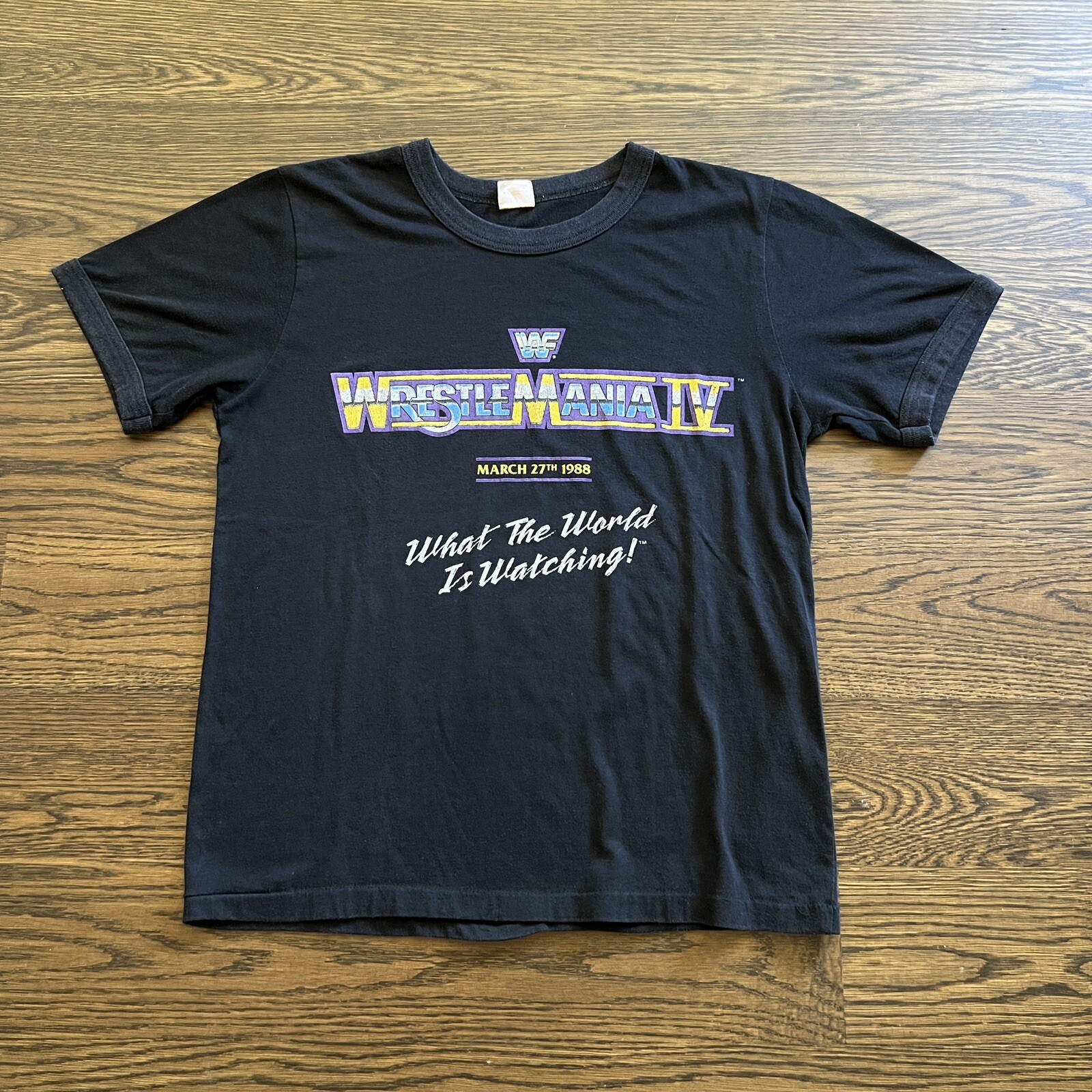 Vintage 1988 WWF Wrestlemania IV 4 PPV Live At Trump … - Gem