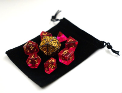 Magic the Gathering Dice Set - Poly RPG DnD Dungeons Dragons W/ Pouch ...