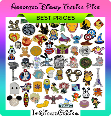 Disney Pins Lot Bulk Pick Size From 5 10 15 20 50 Assorted Trading Pin ...