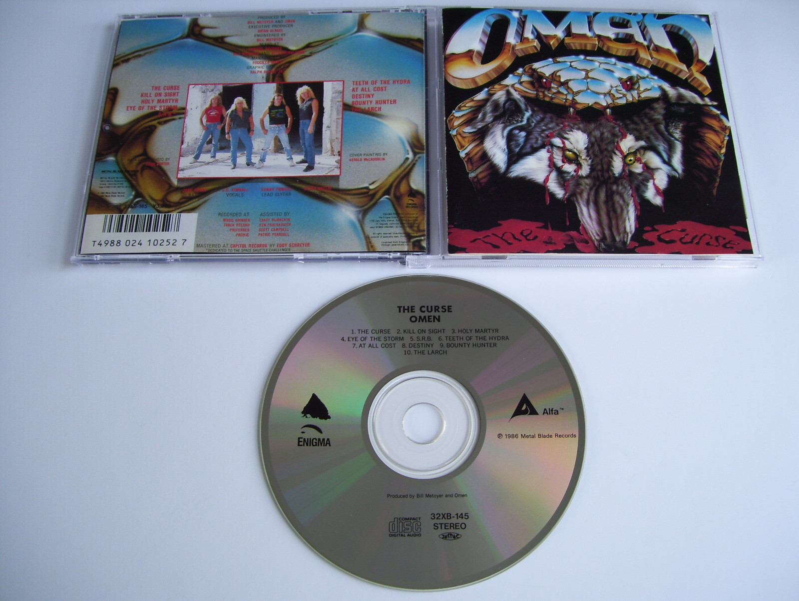 OMEN The Curse CD 1986 MEGA RARE OOP ORIGINAL 1st PRESSING ALFA JAPAN ...