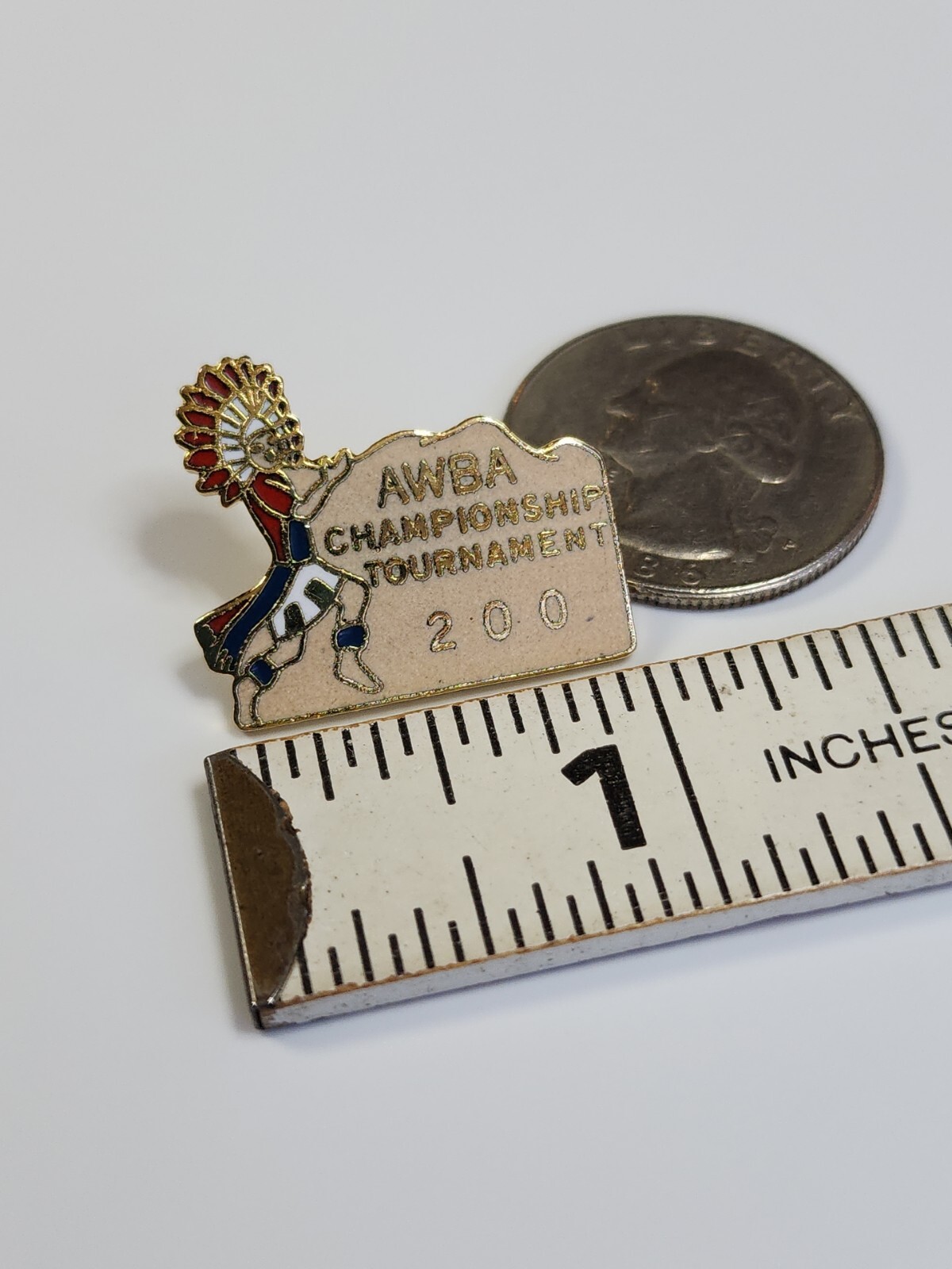 AWBA Championships Tournament 200 Lapel Pin American Wheelchair Bowling ...