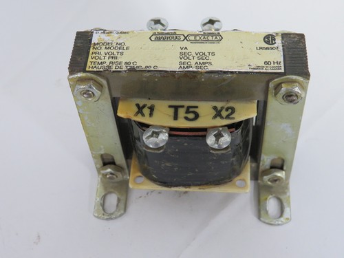 Marcus EXA25-39 Transformer 25VA Pri 600V Sec 120 25A 60Hz DMG LABEL ...