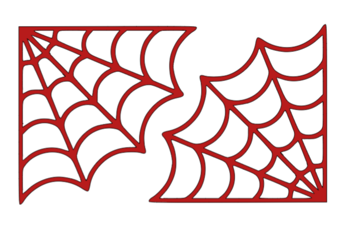 Vinyl Car Decal Sticker - Pair (2pc) Corner Spider Web Cobweb truck ...