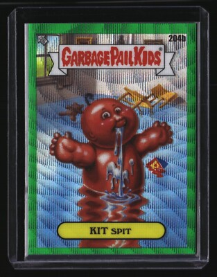 Garbage Pail Kids KIT SPIT 204b (GPK Chrome Series 4) Green Wave ...