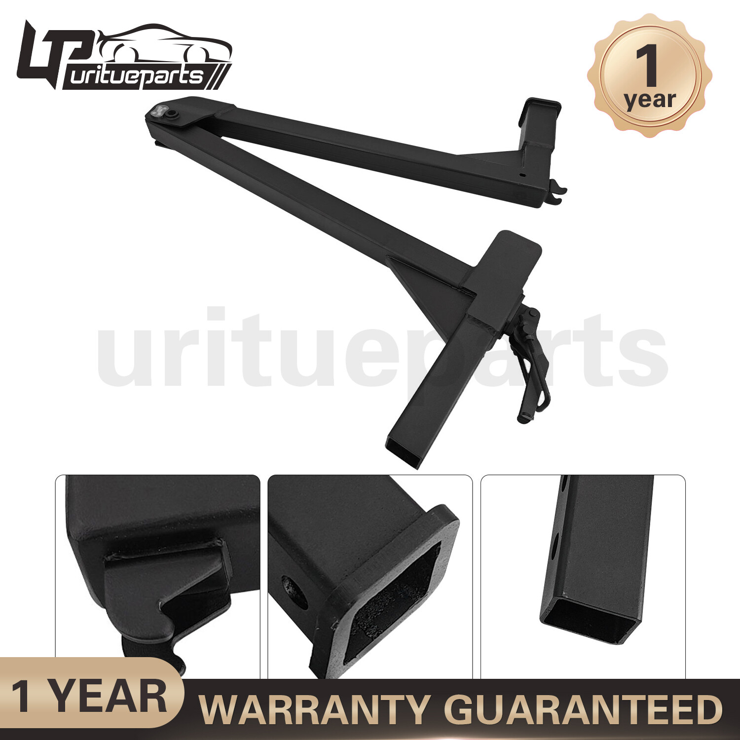 Swing Away Hitch Adapter 90-Degree Swing Away Arm For 2" Hitch & 180lbs ...