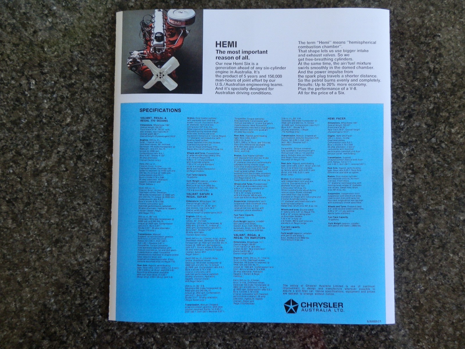 VG VALIANT BROCHURE PLUS '' RARE '' COLOUR CHART | eBay Australia