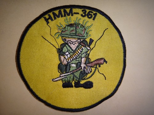 USMC Marines HMM-361 Medium Lift Helicopter Squadron Vietnam War Patch ...
