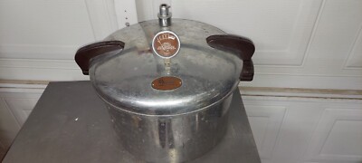 National Presto NO. 7 Aluminum Pressure Cooker Canner 16Qt New Seal ...