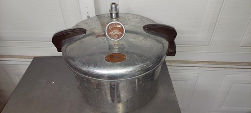 National Presto NO. 7 Aluminum Pressure Cooker Canner 16Qt New Seal ...