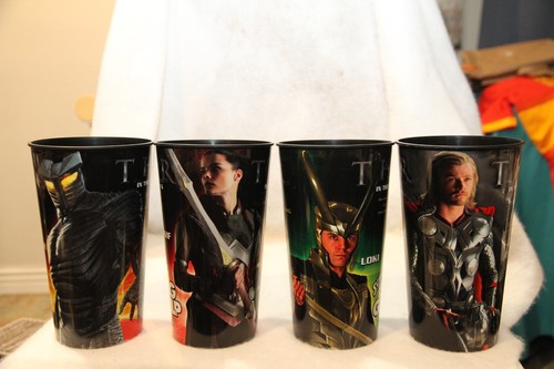Thor Movie 7-Eleven 7-11 Super Big Gulp Cups - Set of 4 Thor, Loki, Sif ...