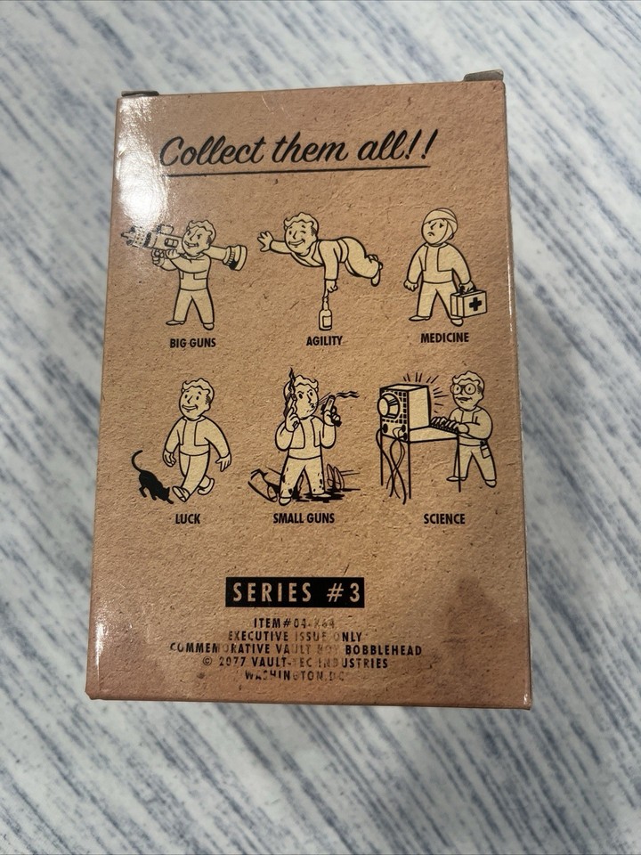 Exclusive Fallout Vault Boy perk Bobblehead Vault 101 Arms Crossed. | eBay