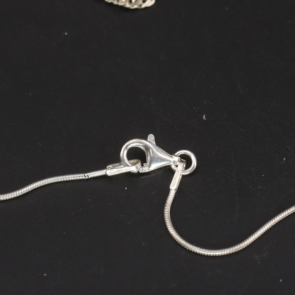 Sterling Silver - Lot of 5 Assorted Cable Snake Curb Box Chain ...