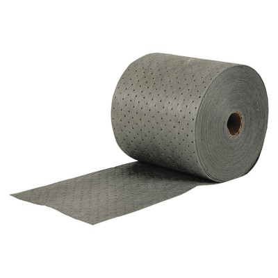 BRADY SPC ABSORBENTS MRO15P Absorbent Roll,Universal,Gray,150 ft.L ...