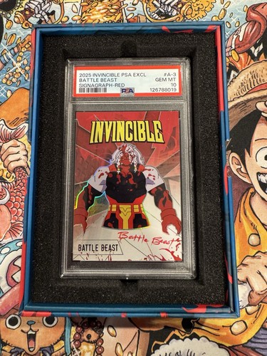 Invincible x Keepsake PSA 10 Red Signagraph Battle Beast Invincible ...