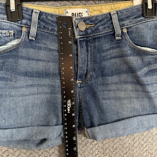 Paige Women’s Toni Denim Shorts Rolled Tab Hem Medium Wash Size 27 | eBay