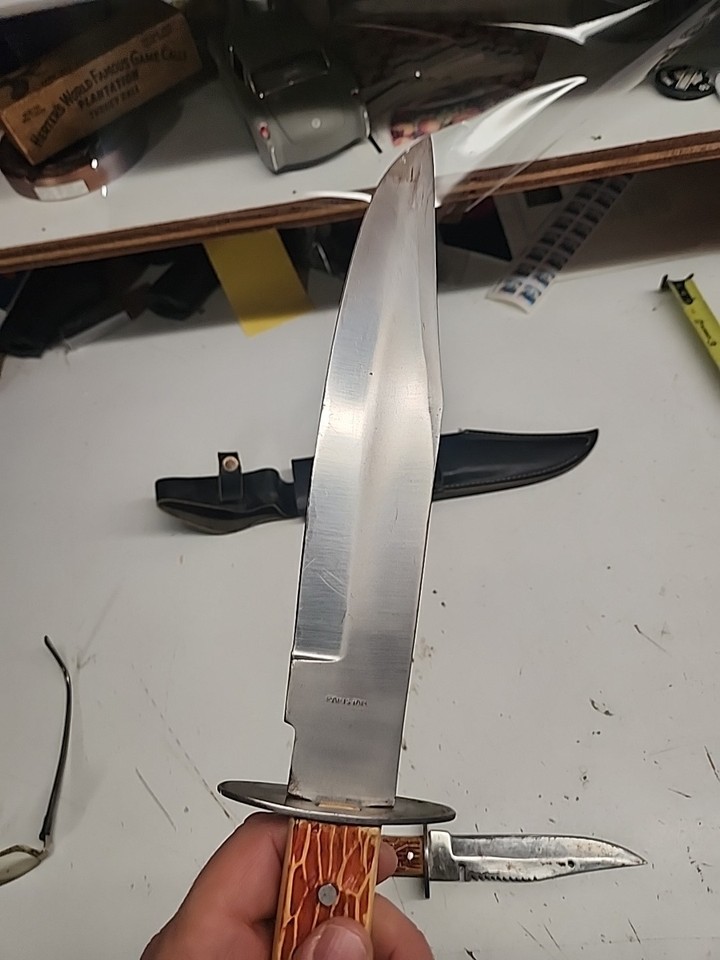 Rare Vintage pakistan 2 fixed blade knifes In One Sheaf | eBay