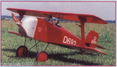 Model Airplane Plans (RC): Staaken Z-1 Flitzer 43" 1/5 Scale Biplane ...