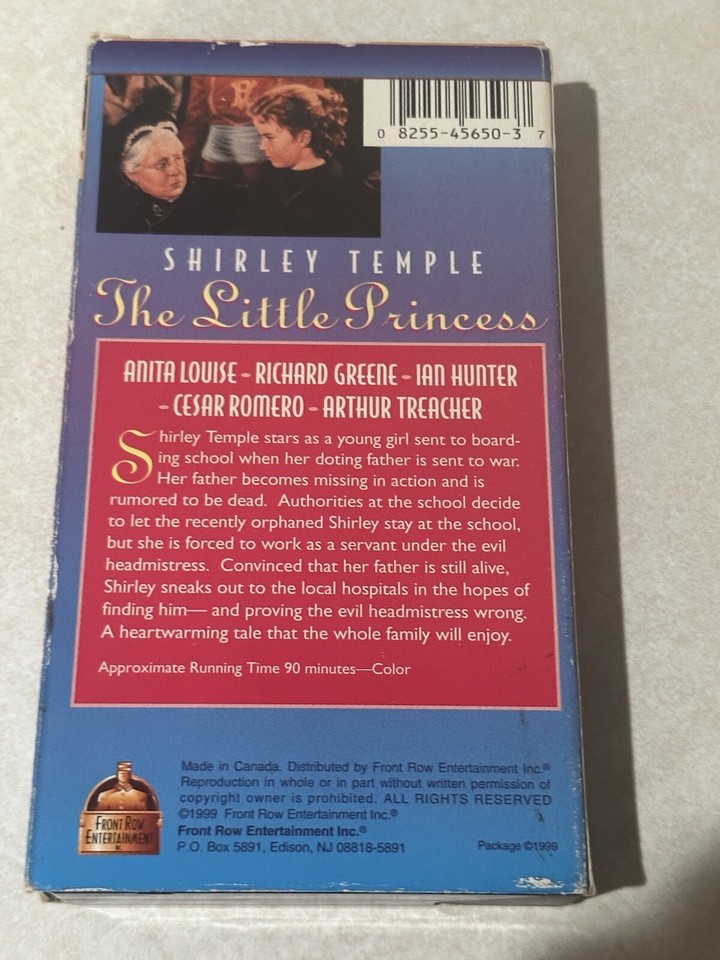 The Little Princess (VHS/EP, 2000) 82554565037| eBay