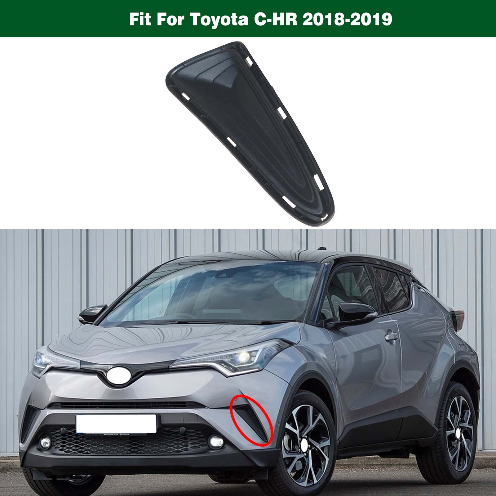 Bumper Face Bar Filler Front Left 52128-F4090 for Toyota C-HR 2018-2019 ...