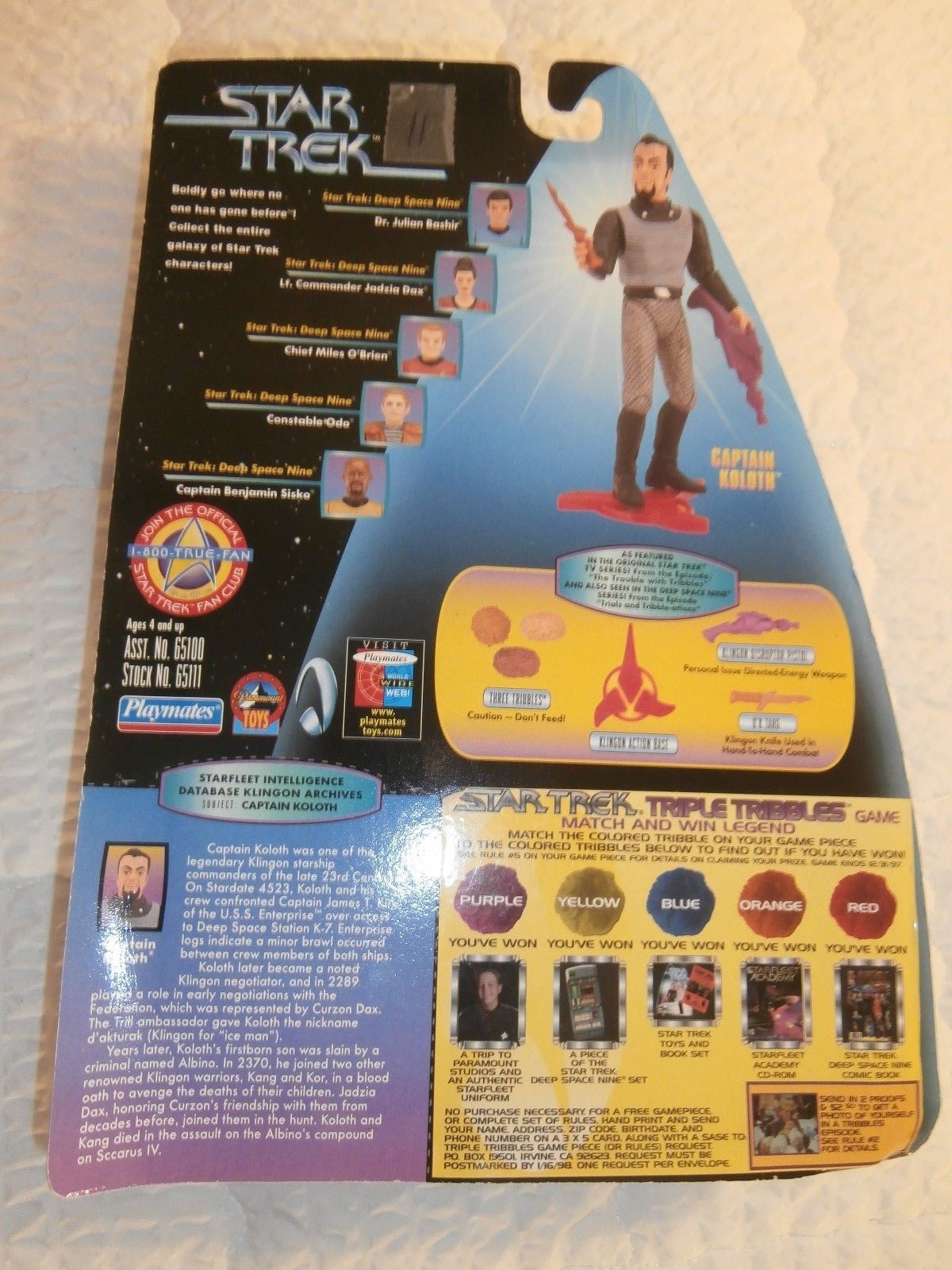 start trek tom paris mutated/ captain koloth/ constable odo | eBay
