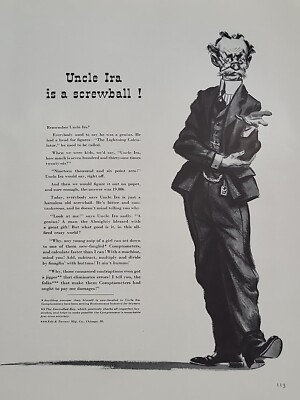 1940 Felt & Tarrant Fortune Magazine WW2 Print Ad "Uncle Ira Is a ...