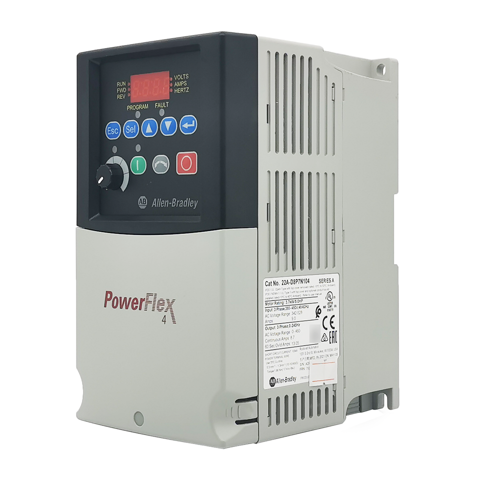 New Sealed Allen-Bradley 22A-D8P7N104 PowerFlex (5 Hp) AC Drive 3PH ...
