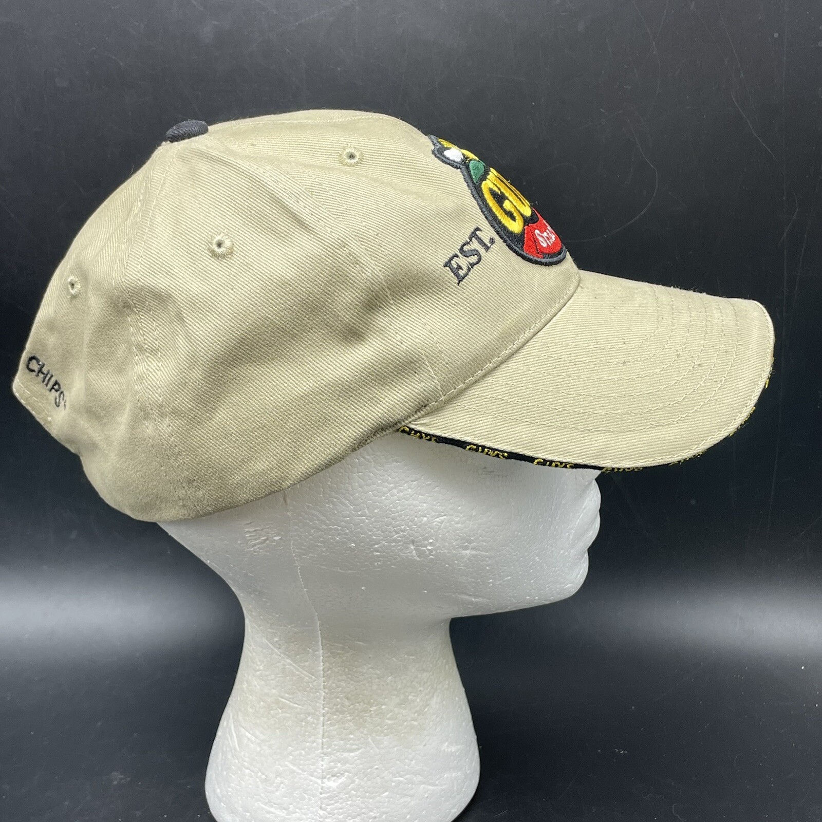 Guys Snacks Potato Chip Ball Cap Hat Tan Embroidered … - Gem
