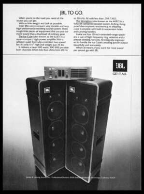 1978 JBL ICE Cube 6233 Speakers Print ad -VTG Man Cave music room décor ...
