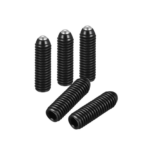 Ball Point Set Screws, 5pcs M6 x 20mm High Carbon Steel Spring Hex ...