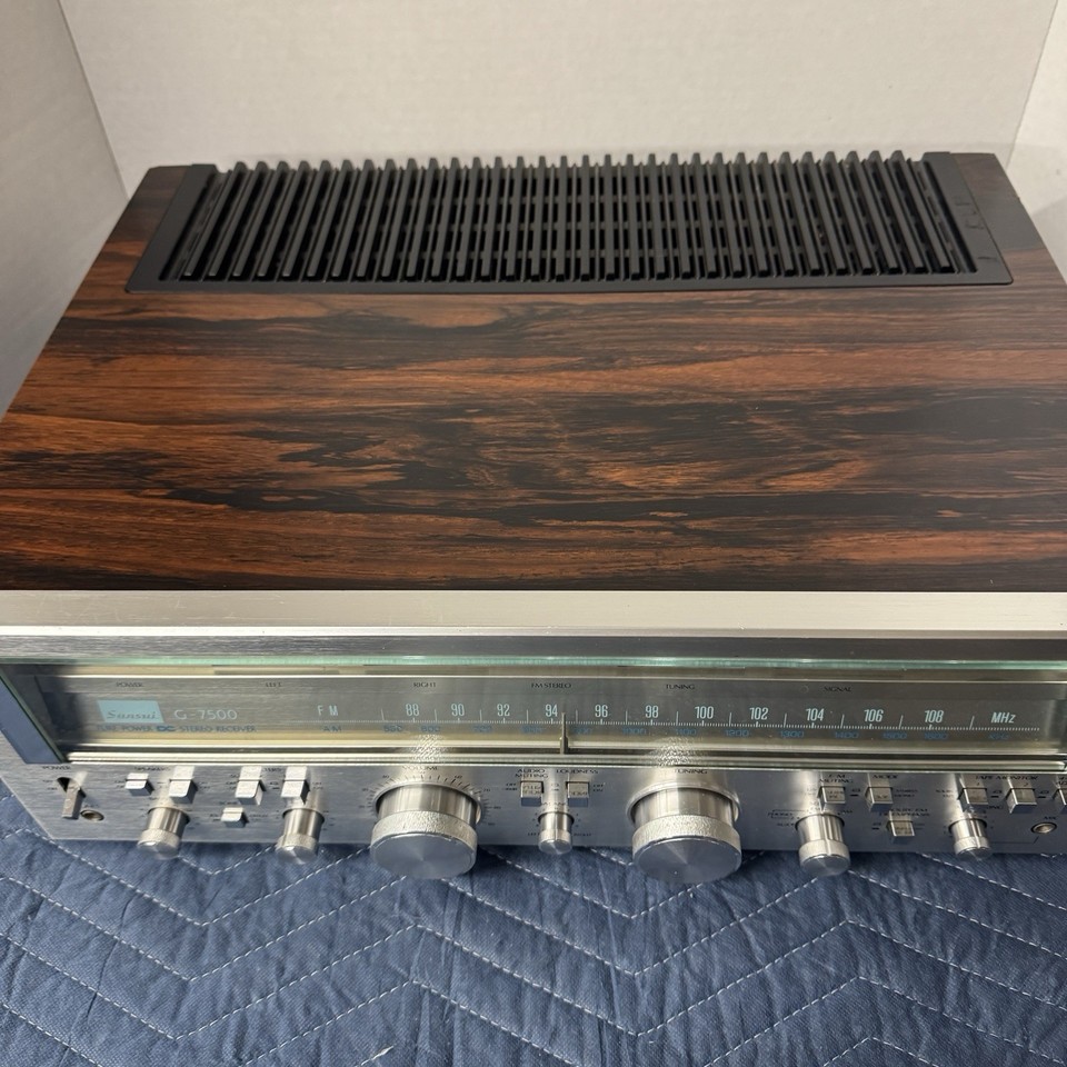SANSUI G-7500 VINTAGE AM/FM STEREO RECEIVER - SERVICED - CLEANED ...