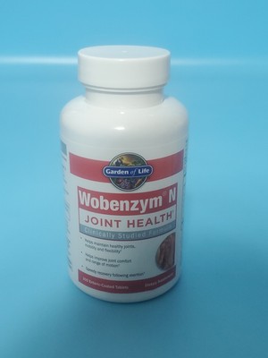 Garden of Life Wobenzym N Joint Health 200 Tablets Exp 08/2025 without ...