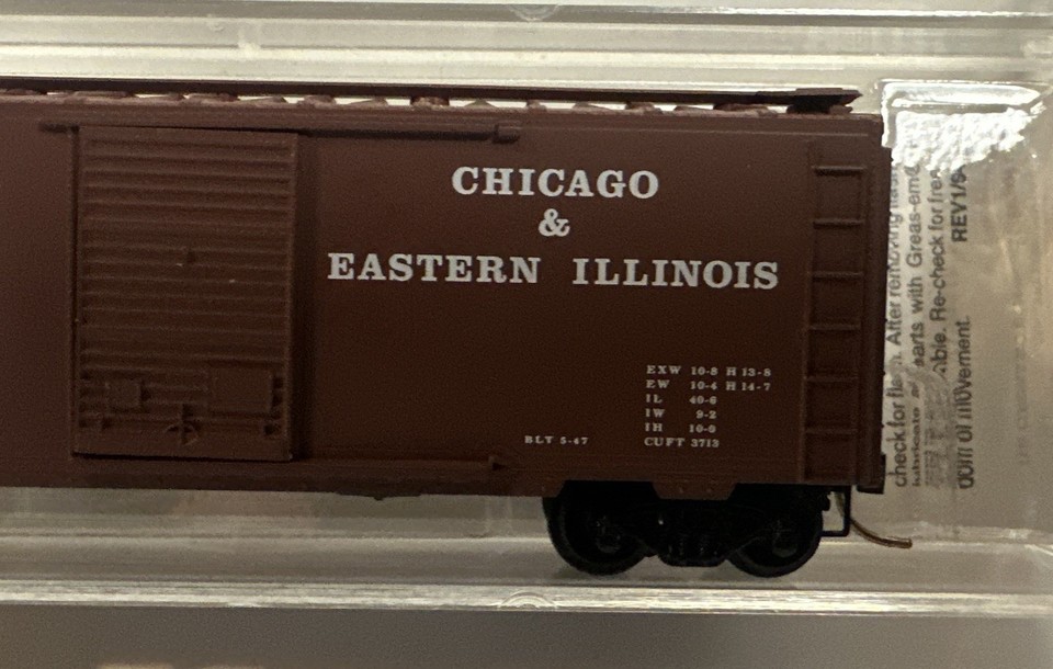 Micro-Trains N Scale C&EI Chicago & Eastern Illinois 40' Standard Box ...