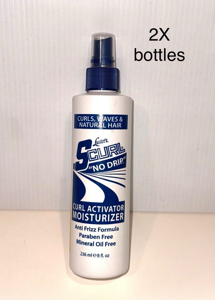 Luster's S-CURL No Drip Curl Activator Moisturizer 8 oz Lot Of 2 ...