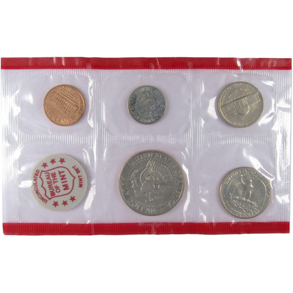 1971 Uncirculated Coin Set U.S Mint Original Government Packaging OGP ...