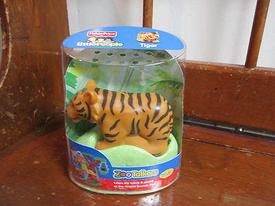 Fisher Price Little People Zoo Talkers Animal Tiger cat stripes Figure ...