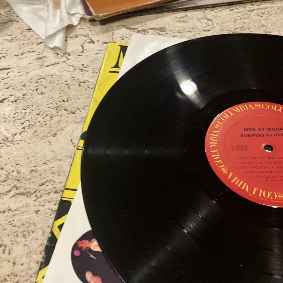 Men at Work Business as Usual Vinyl LP Columbia- Who Can It Be Now? AL ...