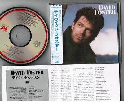 DAVID FOSTER s/t JAPAN CD 32XD-499 w/ STICKER-OBI + INSERT 1986 issue 3 ...