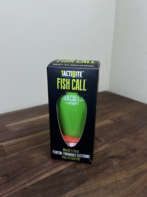 NEW Tactibite Fish Call Floating Throwable Electronic Fish Attractor ...