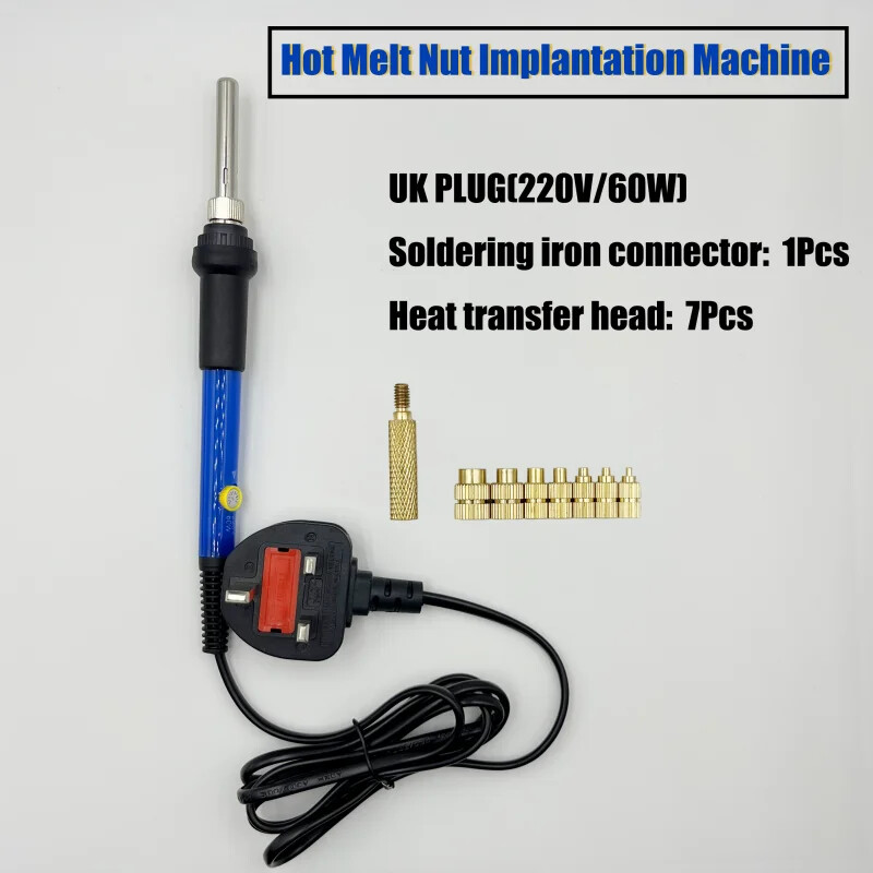 Heat Set Insert Soldering Iron Tip M2 M3 M4 M5 M6 Brass Hot Melt Inset ...