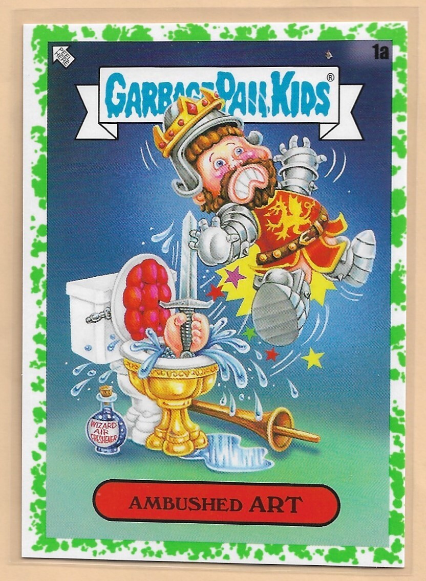 2022 GARBAGE PAIL KIDS GPK BOOK WORMS Ambushed Art Booger Green 1a | eBay