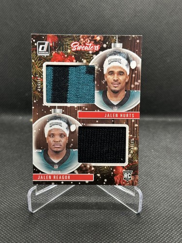 Jalen Hurts / Jalen Reagor 2020 Donruss #SWD-PH Sweater Patch | eBay
