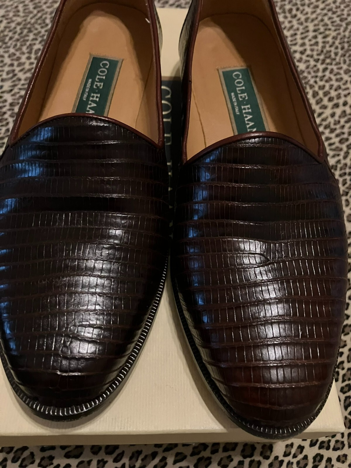 Women's alligator handmade Italy loafer 6, 6.5 Cole H… - Gem