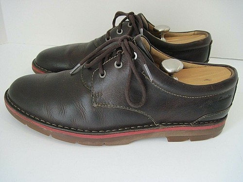 CLARKS 1825 BROWN GENUINE LEATHER CASUAL OXFORDS MEN'S SHOES SIZE US 11 ...