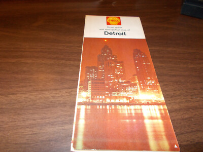 1963 Shell Detroit Vintage Road Map | eBay